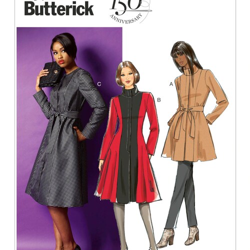 Sewing Pattern for Womens Fit and Flare Jacket Lined Coat | Etsy