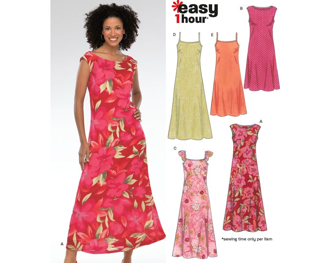 Sewing Pattern for Women's Dress, Maxi Dress, Camisole Dress, Summer ...