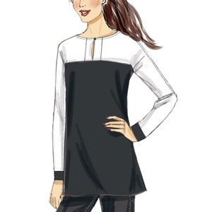 Easy Sewing Pattern for Women's Tops, Long Sleeve Tops, Womens Pullover ...