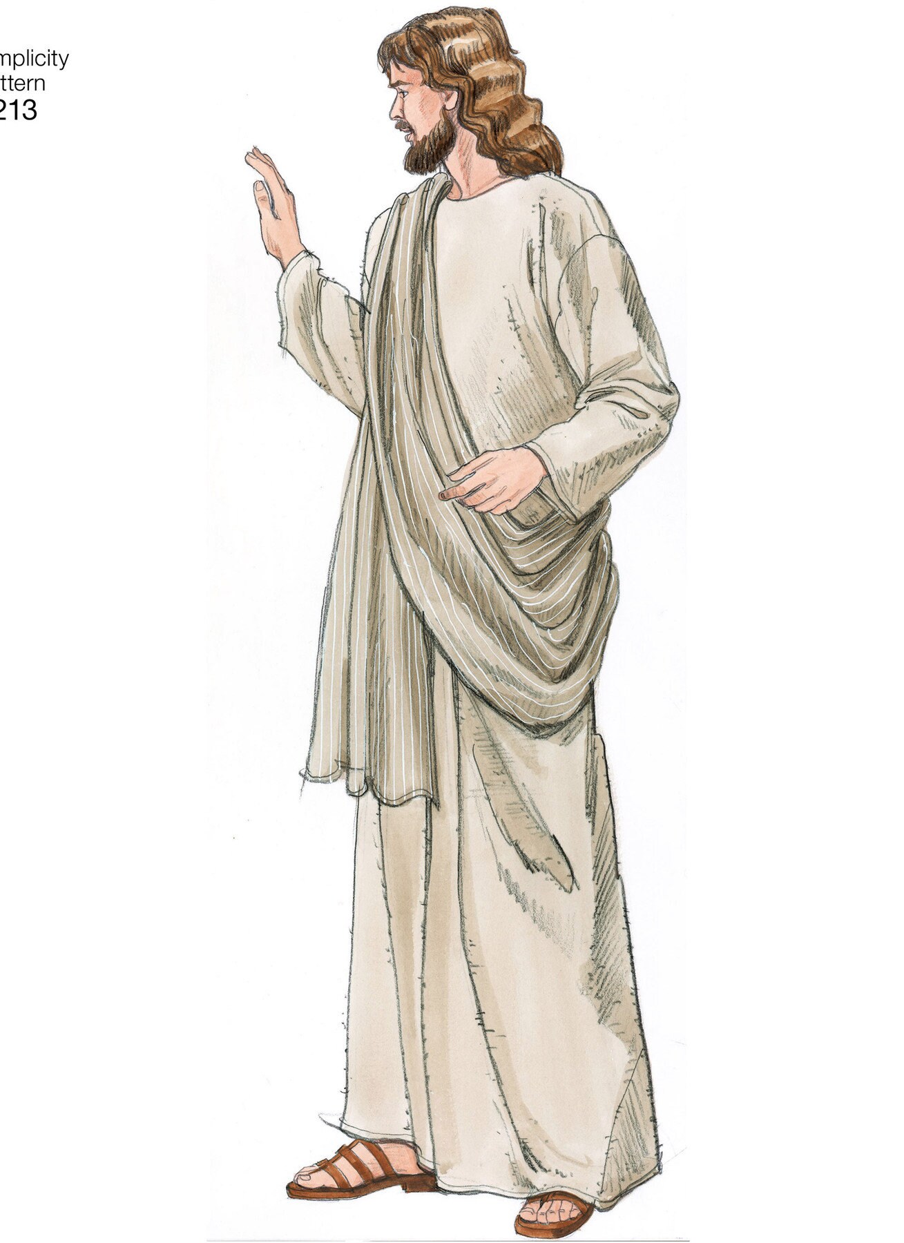 Sewing Pattern for Adult Costumes, Biblical Costume, Toga, Halloween ...