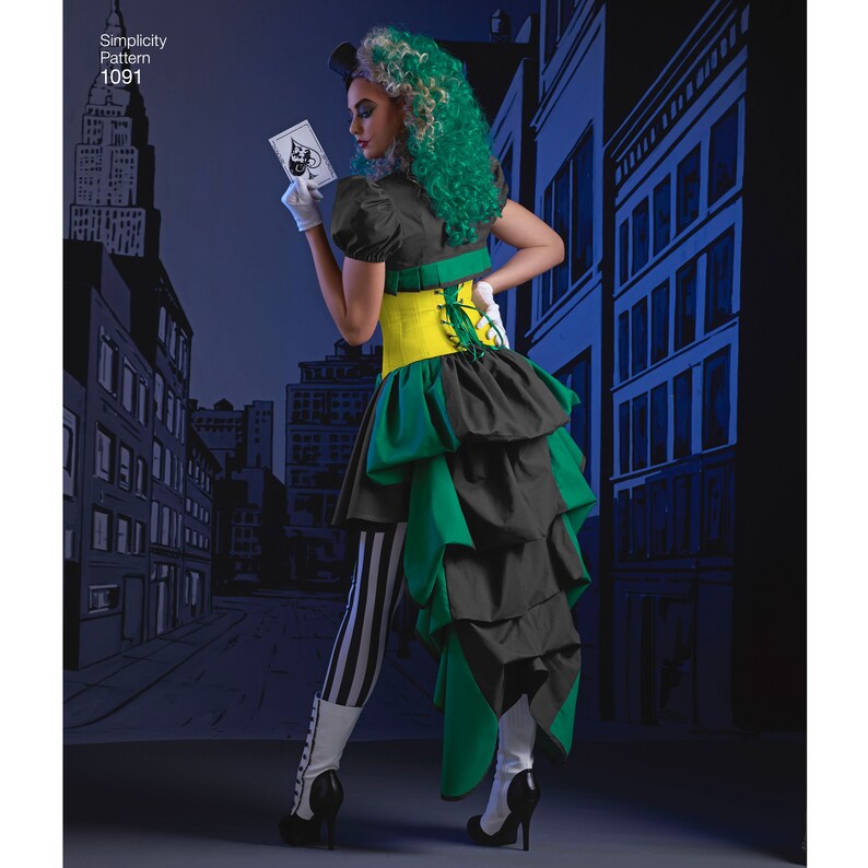Sewing Pattern for Women's Costume, Villain Costume, Joker, Costume ...