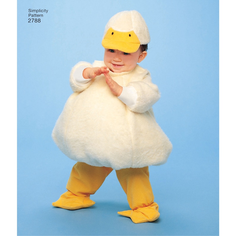 Sewing Pattern for Toddlers Halloween Costumes, Ladybug, Duck, Pumpkin ...