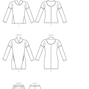 Easy Sewing Pattern for Women's Vest, Top, Dress, and Pants, Knit Dress ...