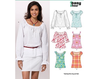 Sewing Pattern for Women's Tops and Pants, Tank Top, Long Sleeve Tops ...