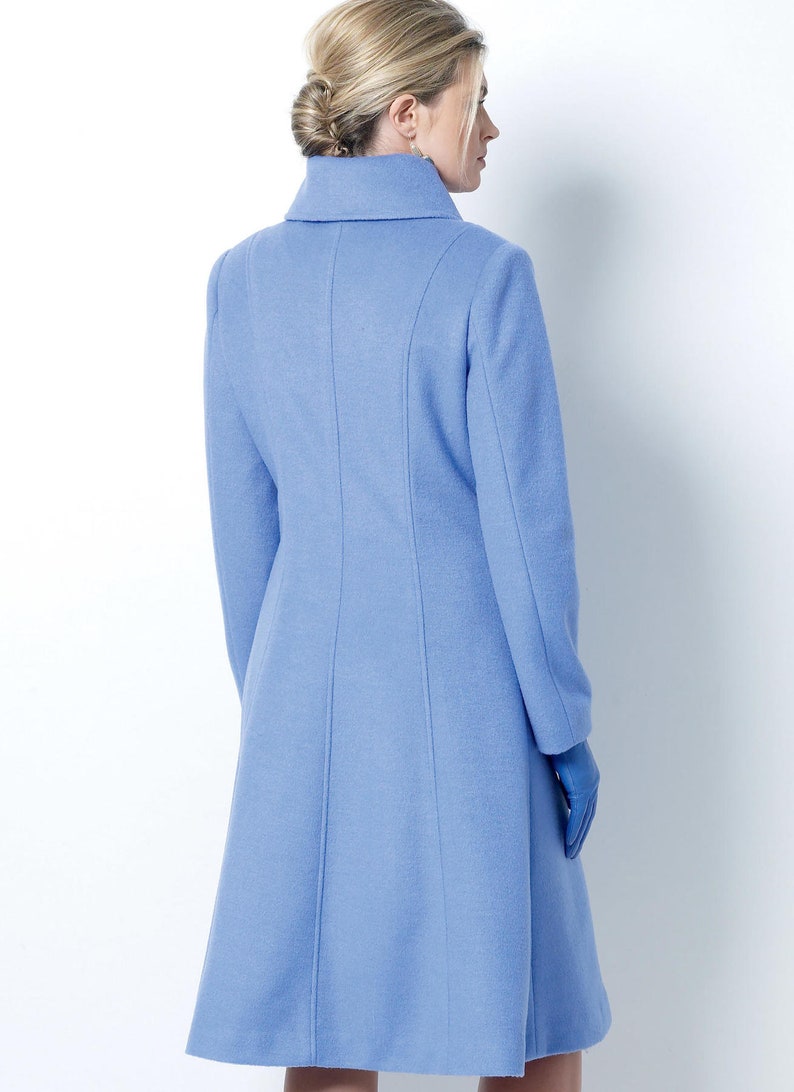 Sewing Pattern for Womens Fit and Flare Jacket, Lined Coat Pattern ...