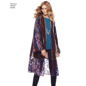 Sewing Pattern for Women's Kimono, Long Kimono, Duster Cardigan, Open ...