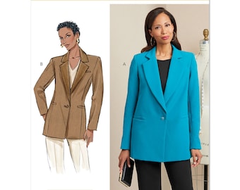 Sewing Pattern for Womens Jacket, Zip Front Jacket, Womens Coat Pattern ...