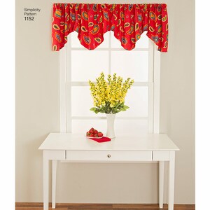 Sewing Pattern for Window Valances and Window Curtains, Panel Curtain ...