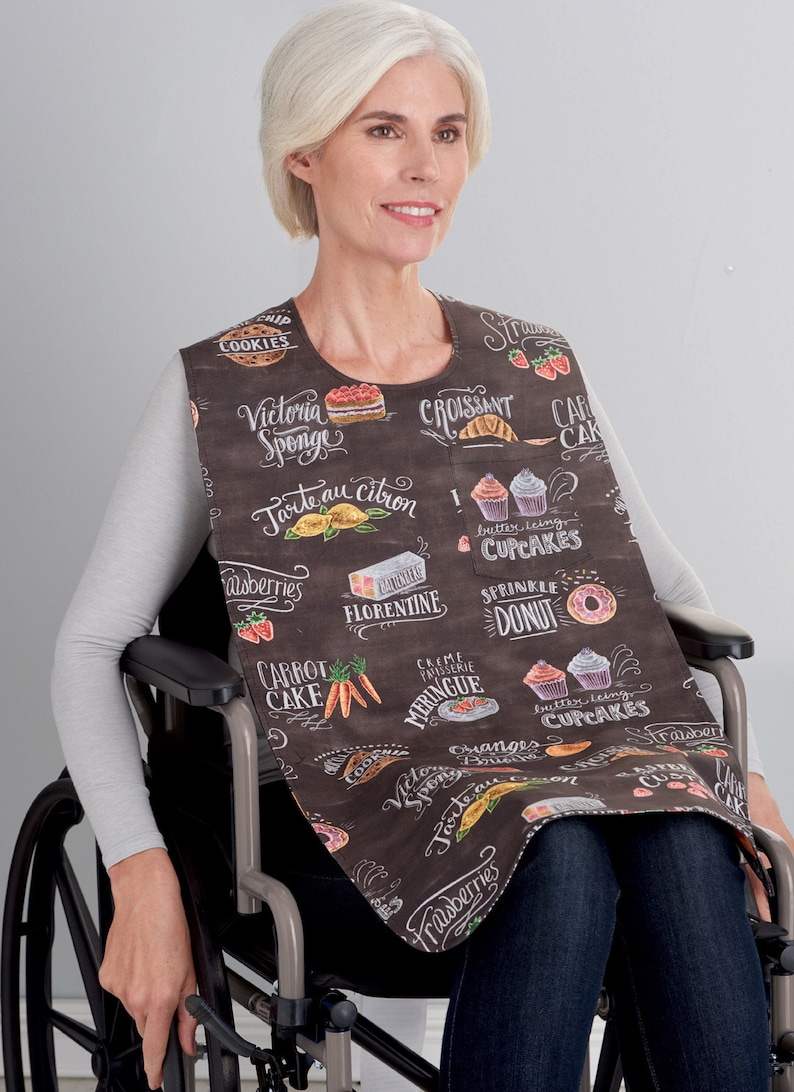 Sewing Pattern for Adult Bibs, Clothing Protectors, Adaptive Clothing ...