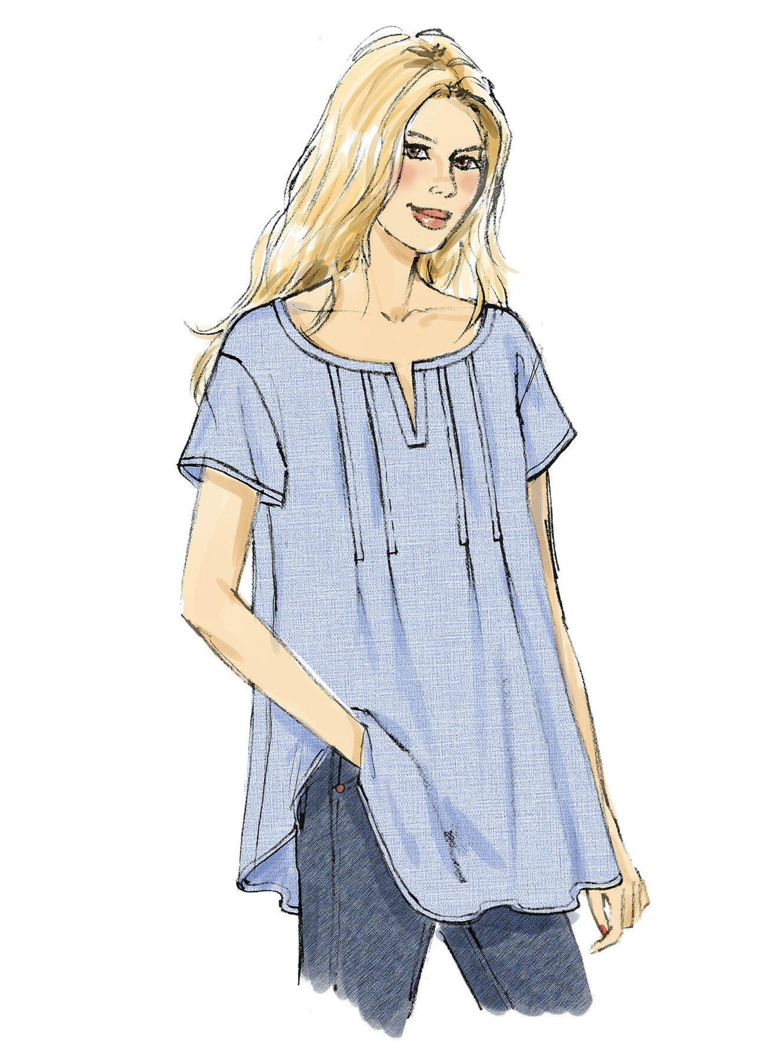 Easy Sewing Pattern for Women's Tops, Tank Top, Pullover Tops, Womens ...