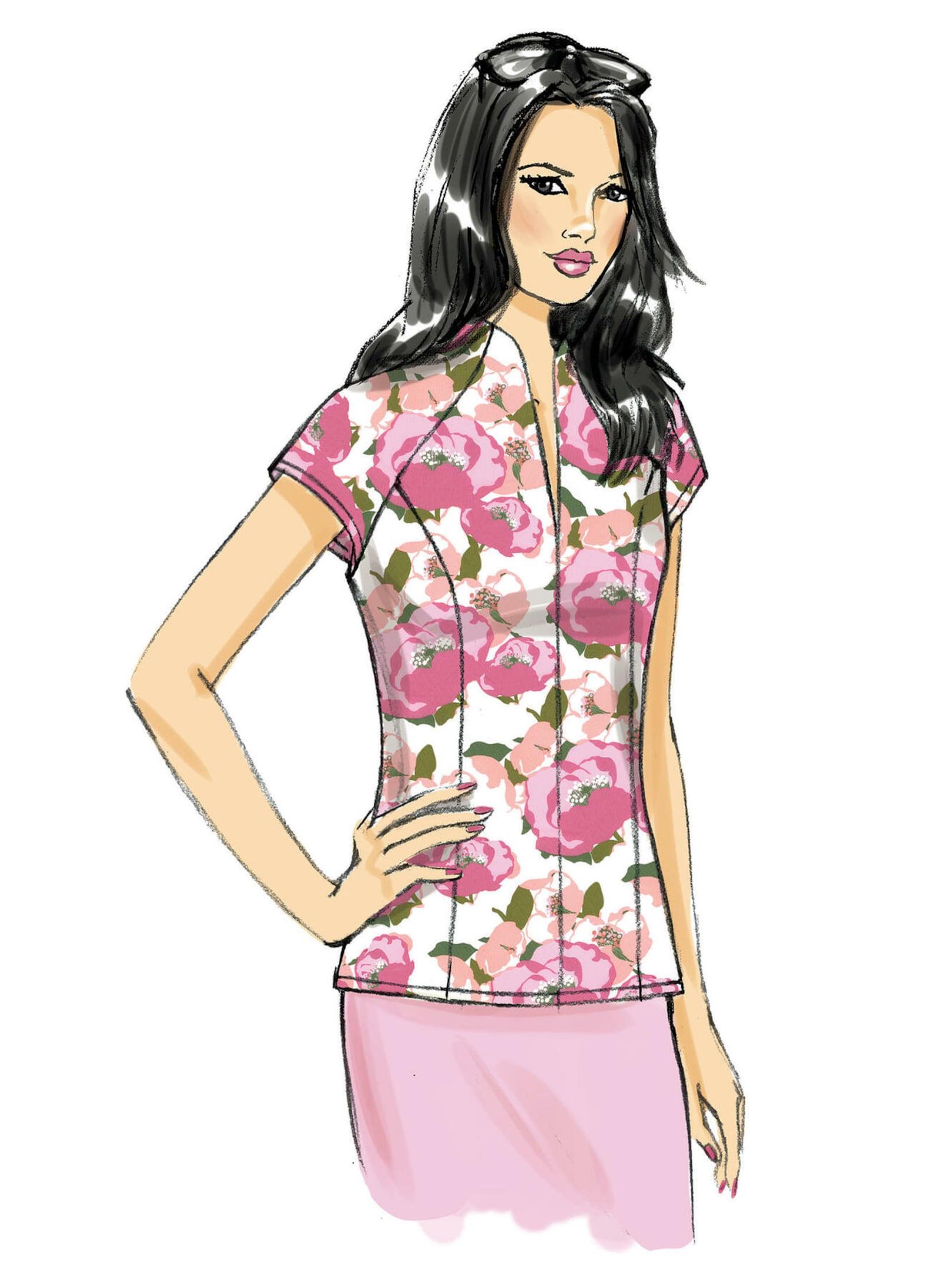 Easy Sewing Pattern for Women's Tops Fitted Tops Swan | Etsy