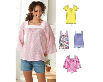 Sewing Pattern for Women's Tops and Pants, Tank Top, Long Sleeve Tops ...