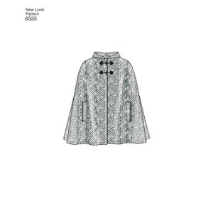Sewing Pattern for Women's Cape, Womens Jacket, Winter Coat Pattern ...