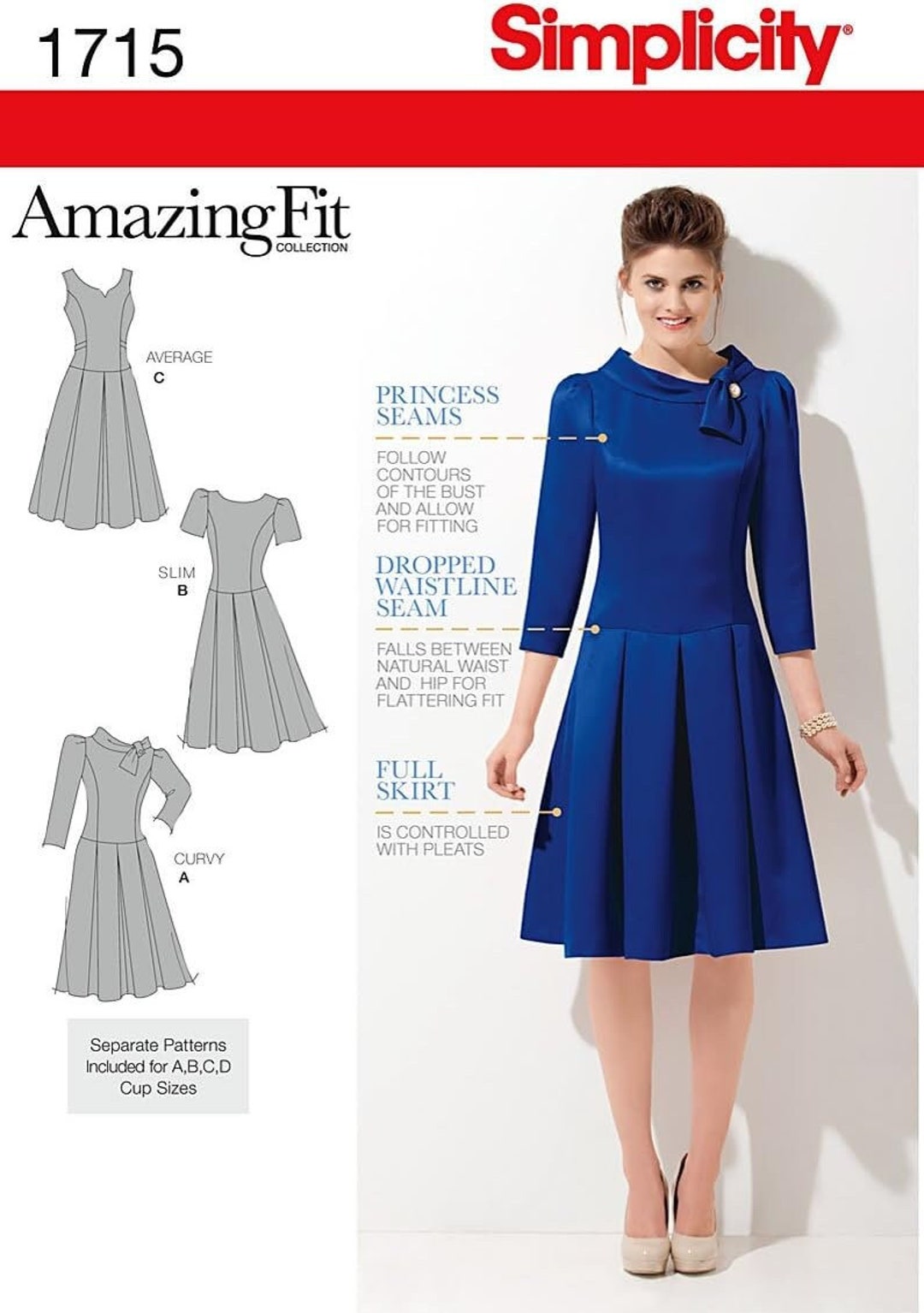 Sewing Pattern for Women's Dress Princess Seam Dress - Etsy