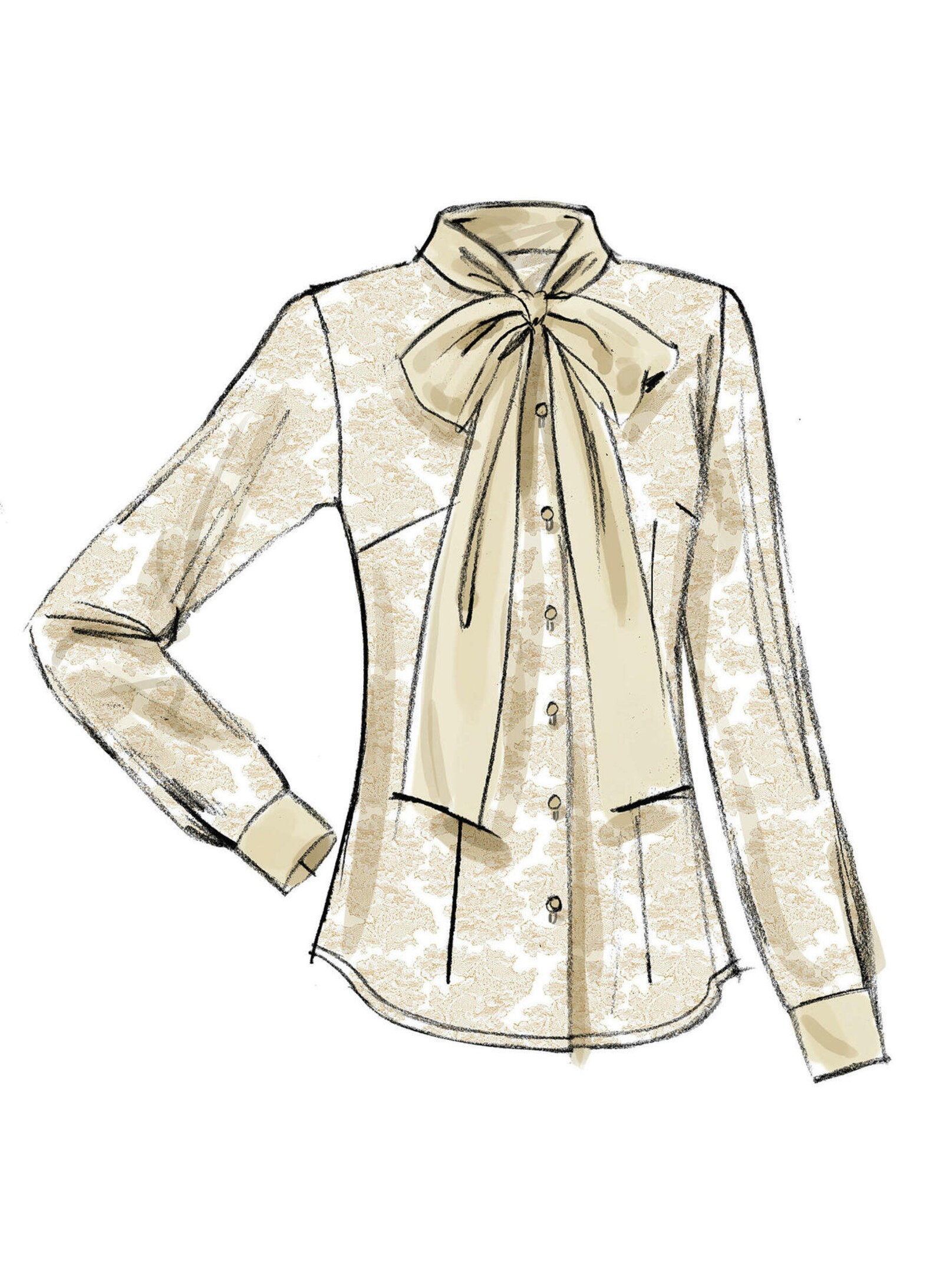 Vogue Sewing Pattern for Womens Tops, Button Front Tops, Womens Tunic ...