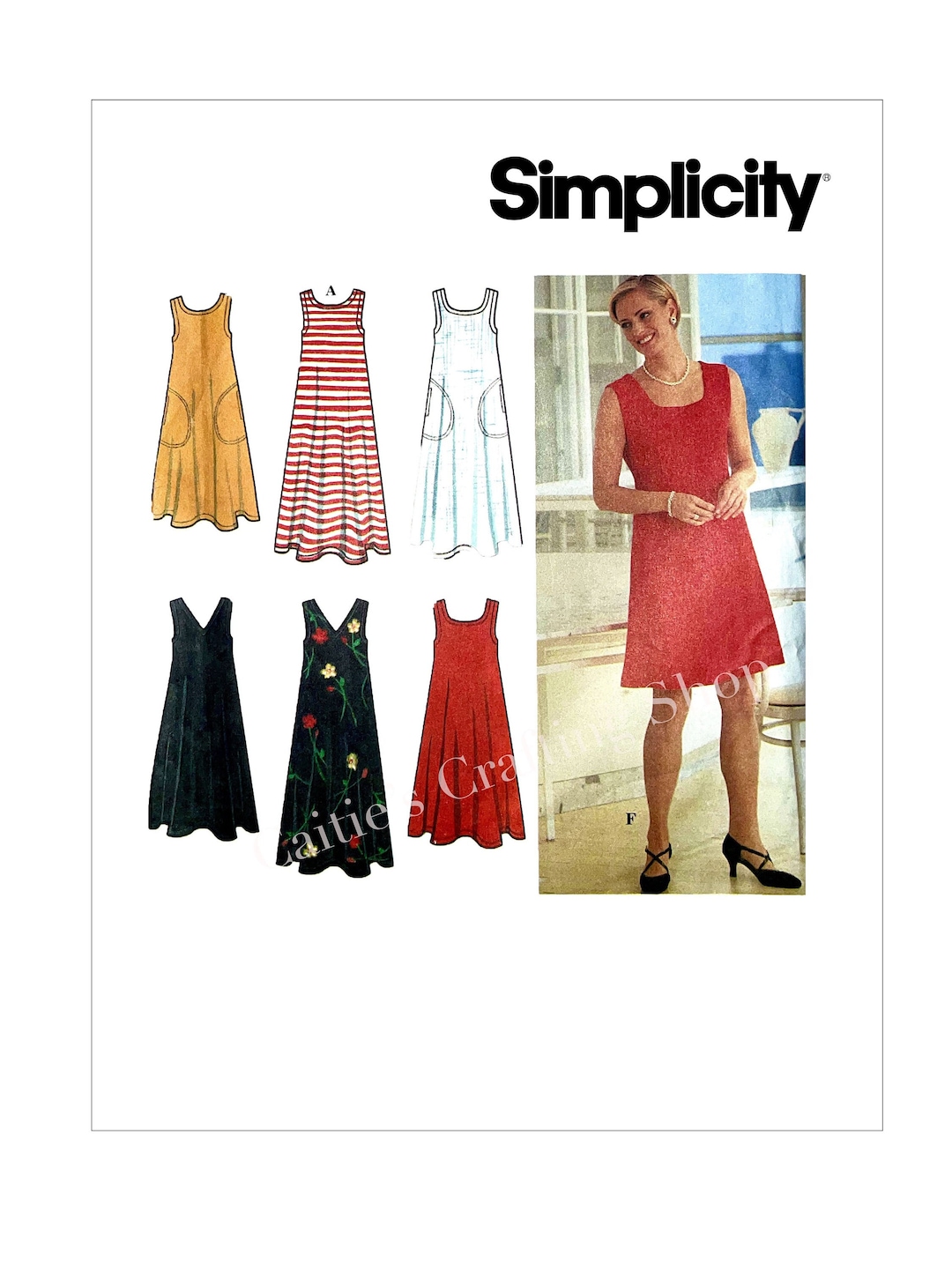 Easy Sewing Pattern for Women's Dress, Pullover Dress, Summer Dress ...