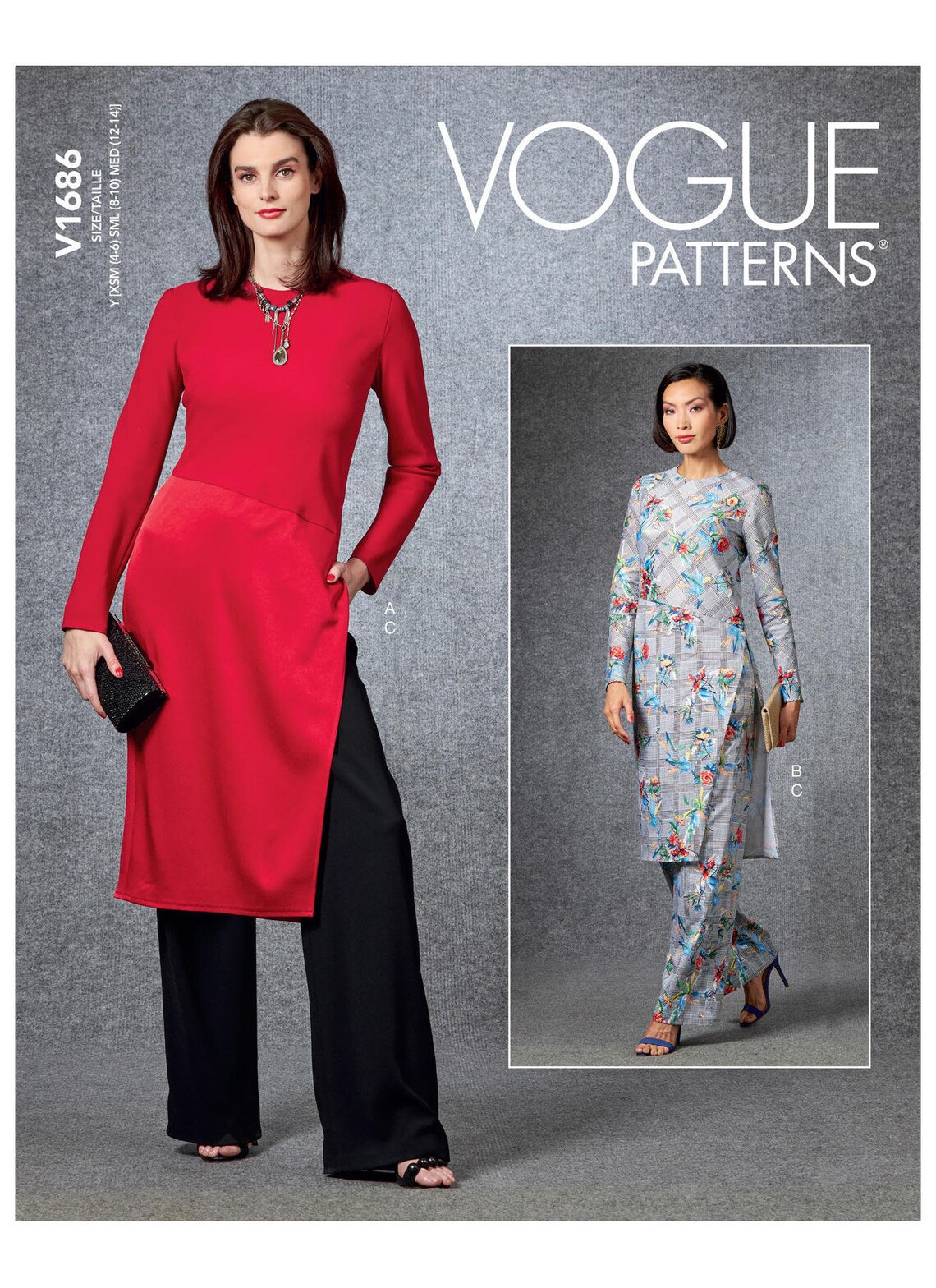 Easy Vogue Sewing Pattern for Womens Tunic and Pants Fitted - Etsy