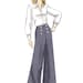 Vogue Sewing Pattern for Womens Pants, Wide Leg Pants, Cropped Pants ...