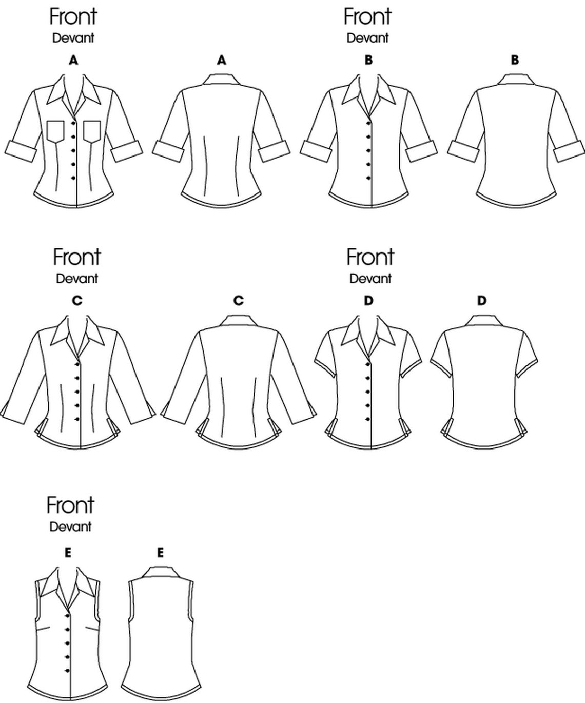 Sewing Pattern for Women's Tops Button Down Tops Classic - Etsy