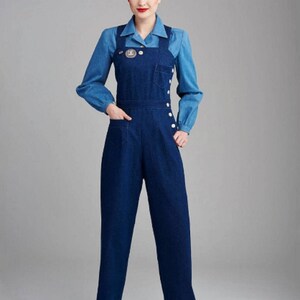 Sewing Pattern for Womens Overalls, Pants, and Tops, Apron Back ...