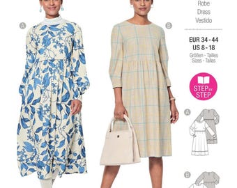 Sewing Pattern for Womens Dress, Sleeveless Dress, Pullover Dress ...