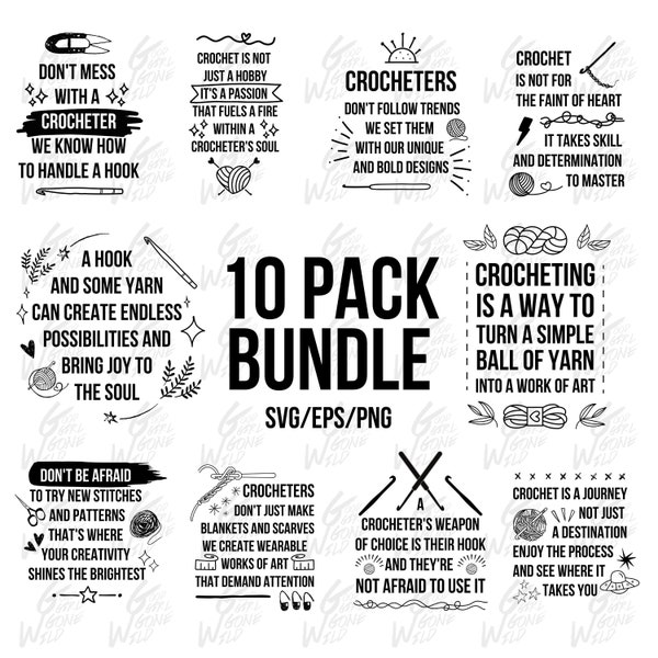 Crochet Sayings - Etsy