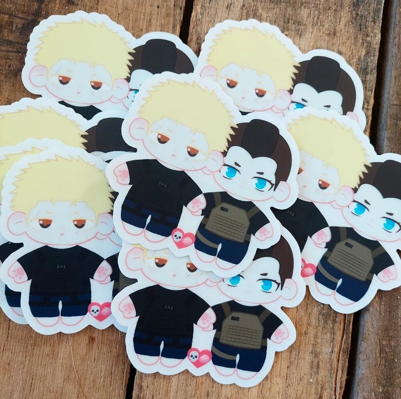 Ghost Soap Kawaii Clear Vinyl Sticker Mw2 Cod - Etsy