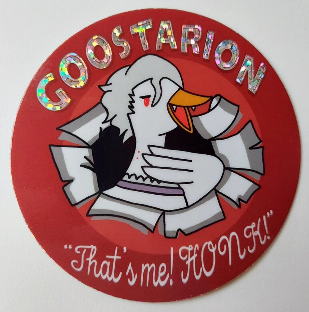 BG3 Goostarion Vinyl Glitter Sticker Astarion Goose Baldur's Gate 3 - Etsy