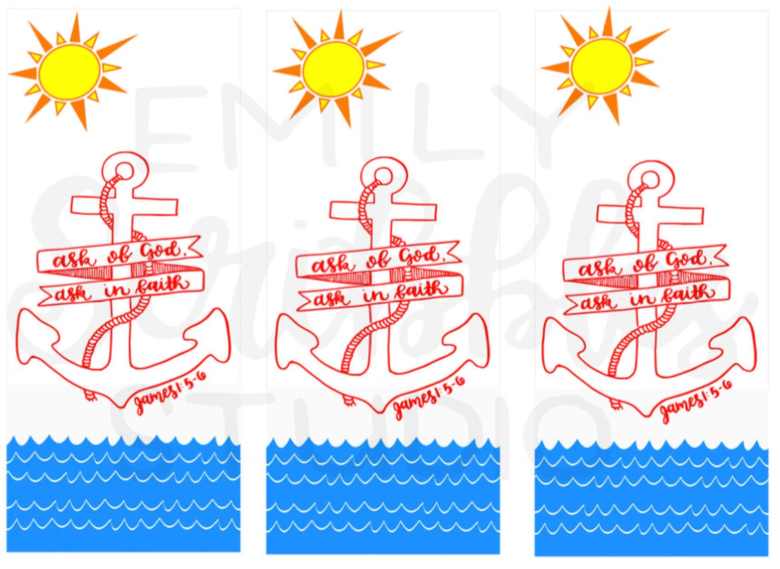 Printable Bookmarks James 1:5-6 - Etsy