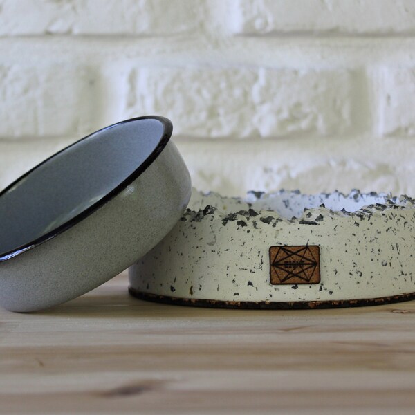 Rustic Dog Bowl - Etsy