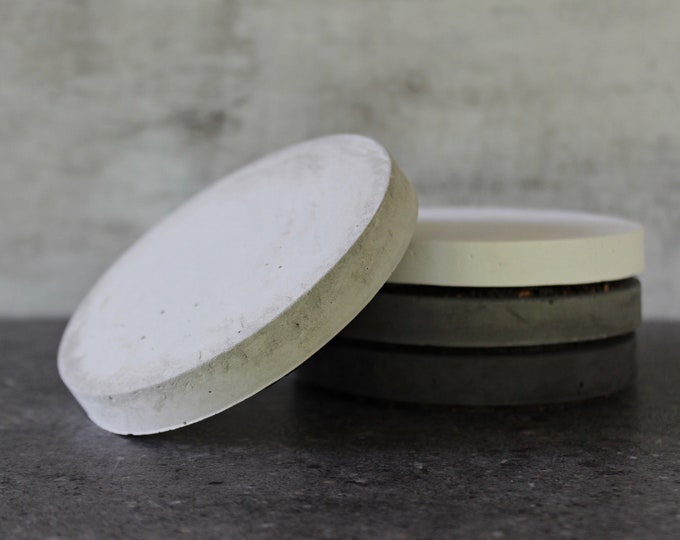 Concrete Coaster set of Four - Etsy