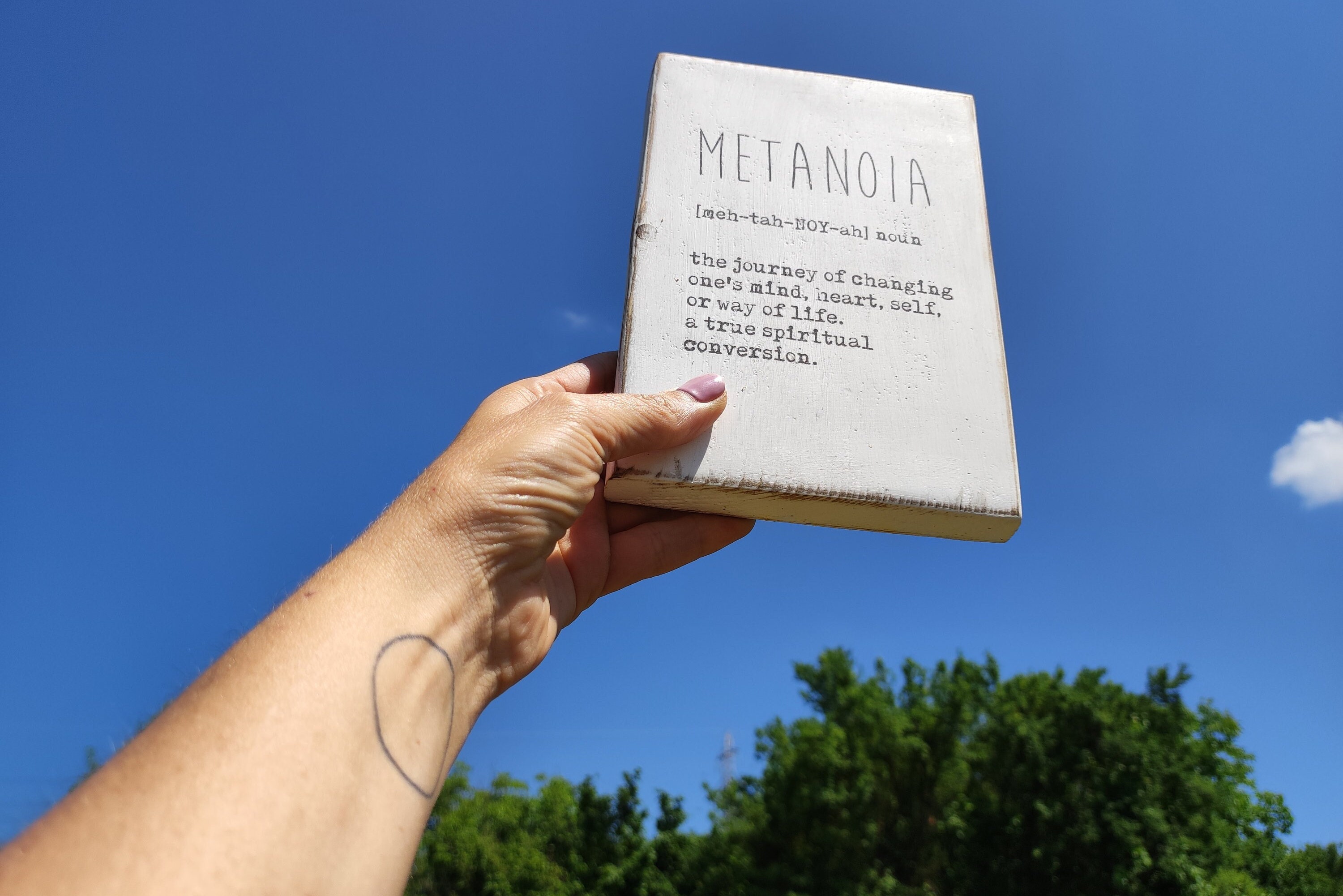 METANOIA Definition Sign Wooden Yoga Decor Spiritual Gifts - Etsy UK