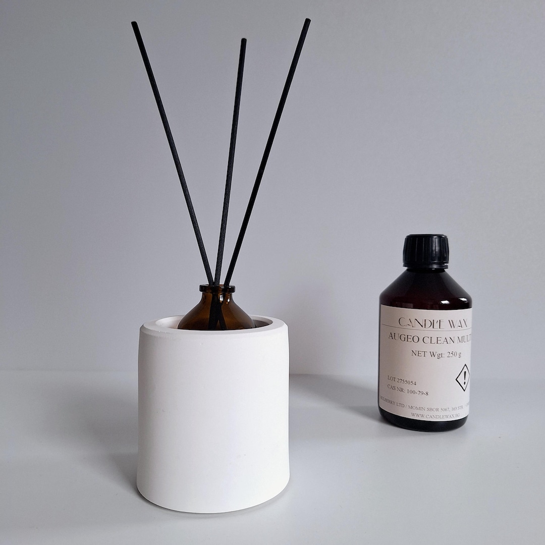 AROMATHERAPY RELAX Holder White Concrete Diffuser Scandinavian Aroma ...