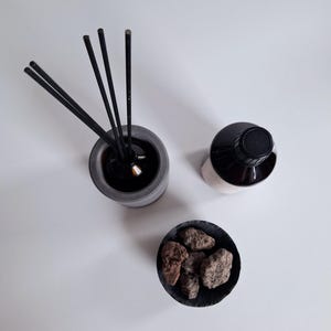 AROMATHERAPY RELAX Holder White Concrete Diffuser Scandinavian Aroma ...