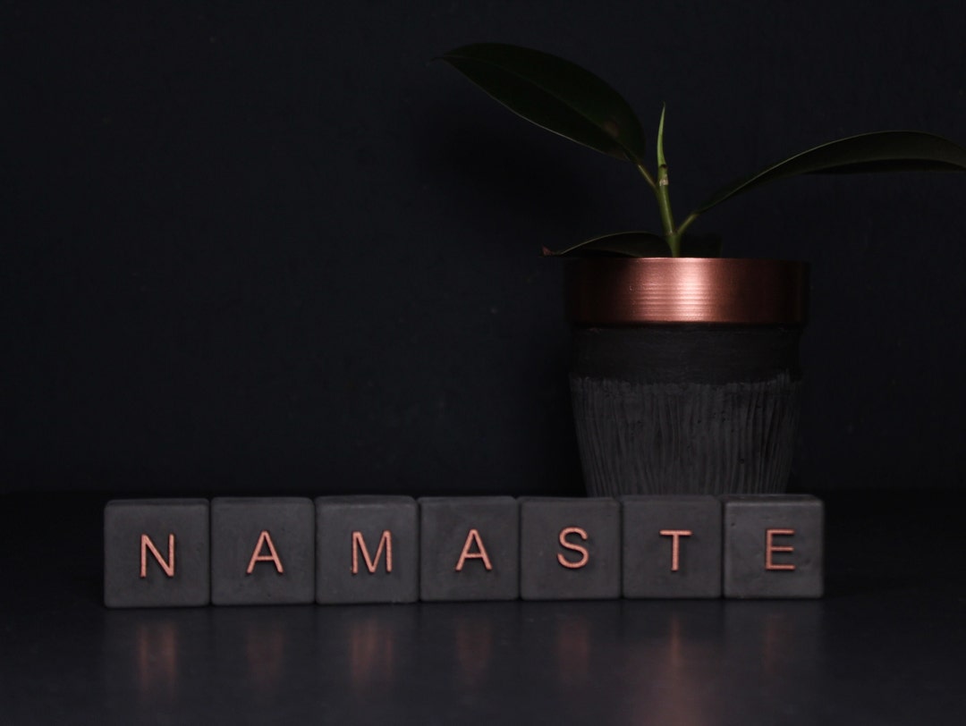 CUSTOM Concrete Block Letters Charcoal Copper Sign Beton - Etsy