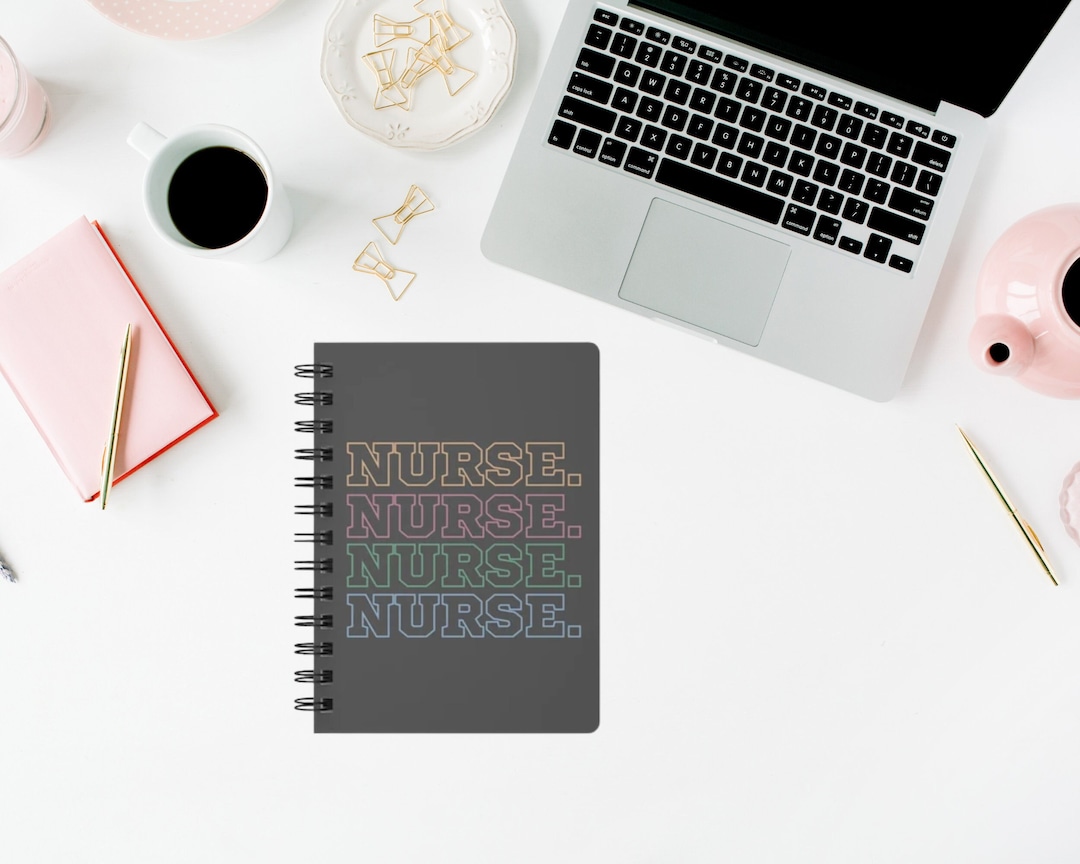 Nurse Lined Notebook, Nursing Journal, Nurse Design Notebook. New Grad ...