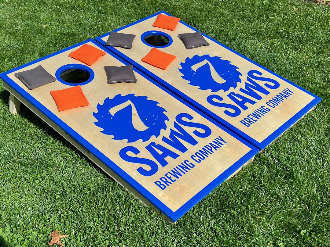 Business Logo Cornhole Boards - Customized Business Cornhole Boards ...
