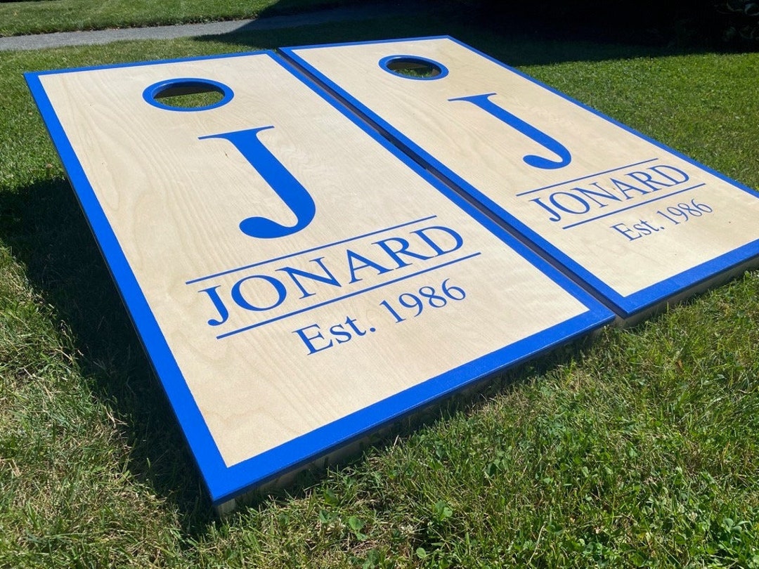 Wedding Cornhole Boards - Wedding Cornhole, Monagrammed Cornhole, Hand ...