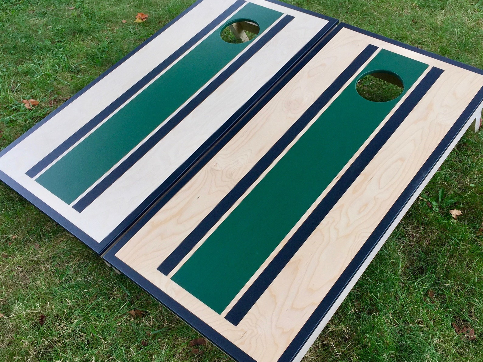 2 Color Striped Cornhole Boards Custom Cornhole Hand Painted - Etsy