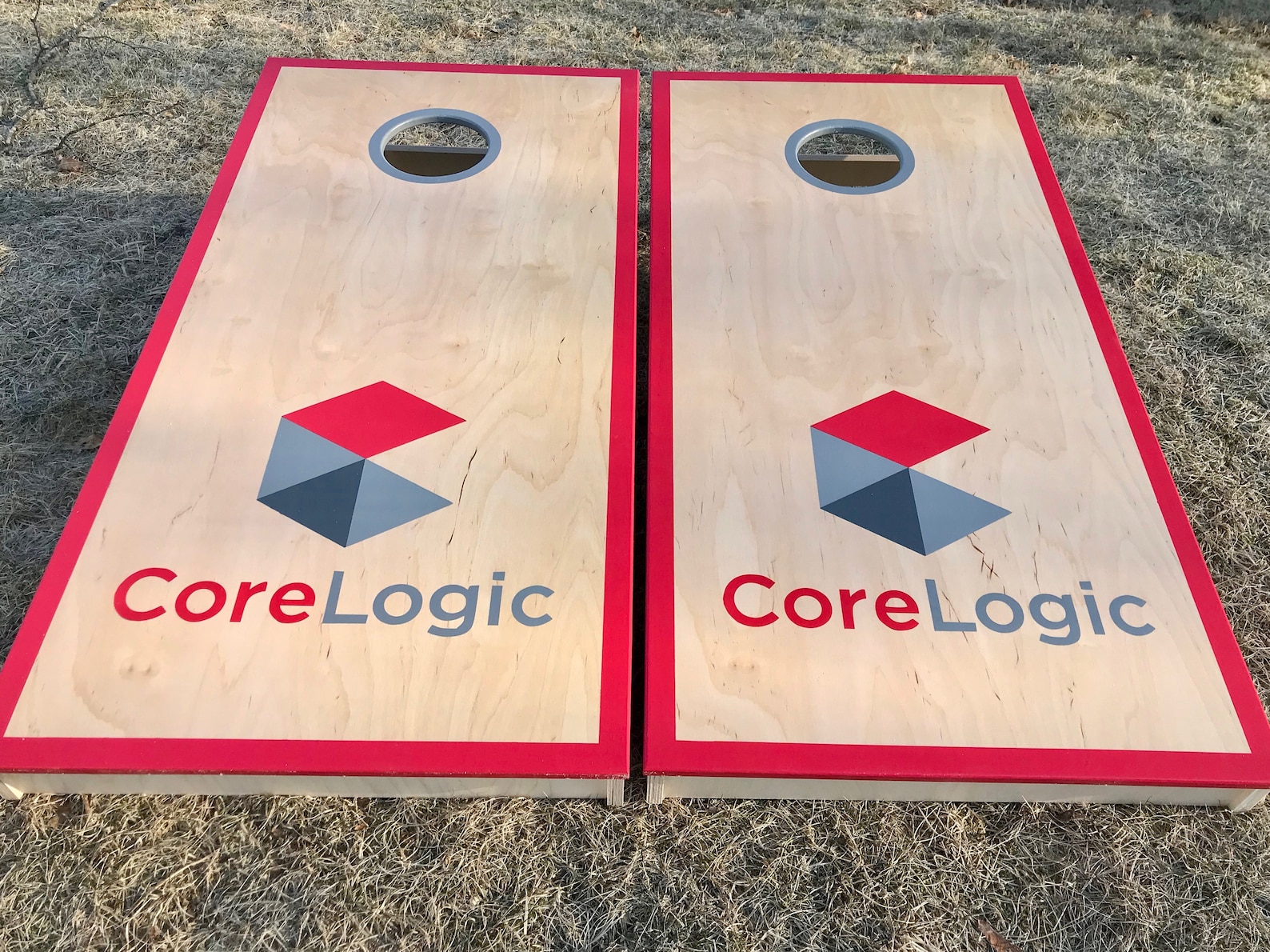 Busines Logo Cornhole Boards custom logo cornhole boards | Etsy
