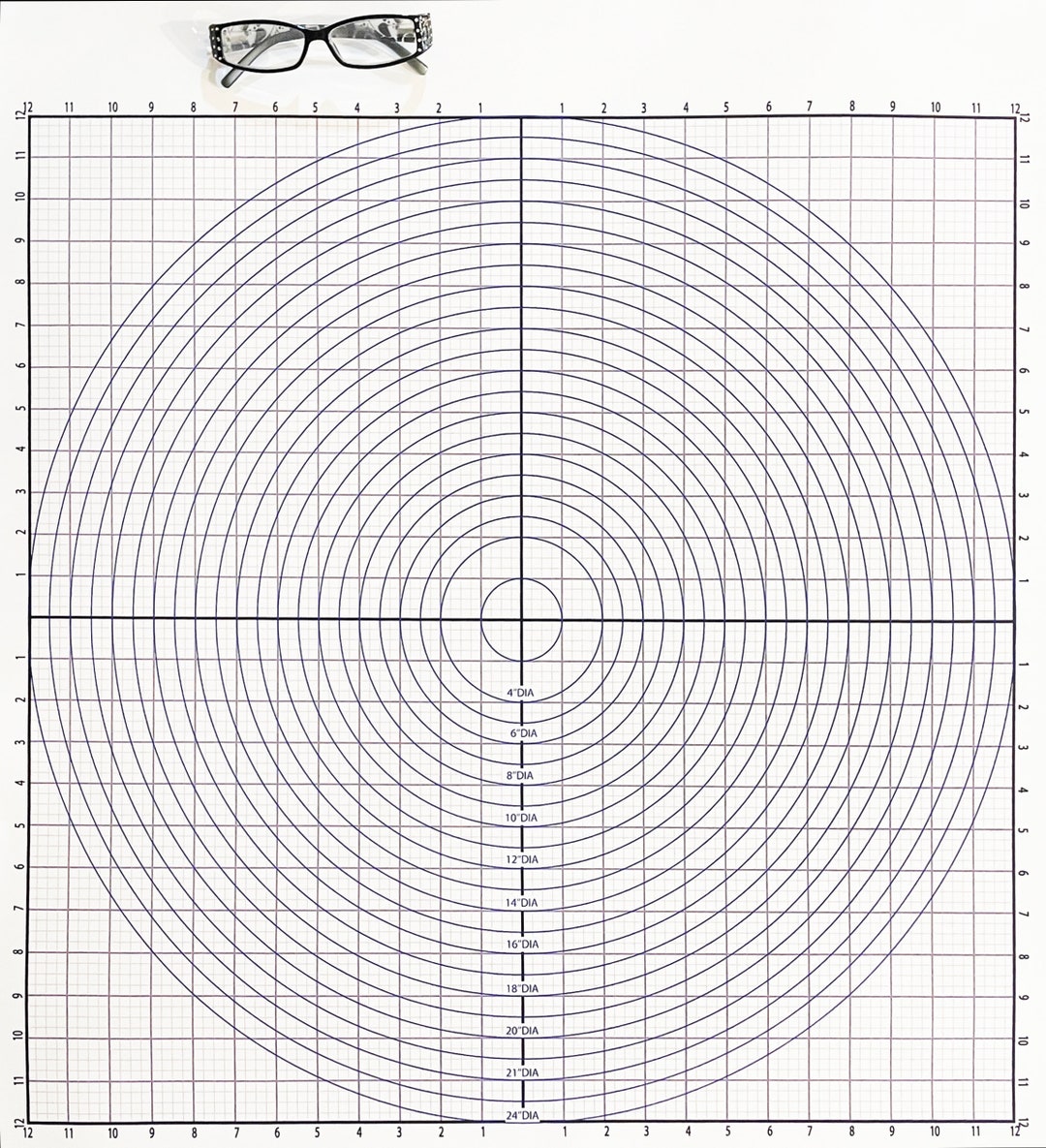 Large Multi-use Vinyl Grid Registration 24"x24" Label Decal Made in USA ...
