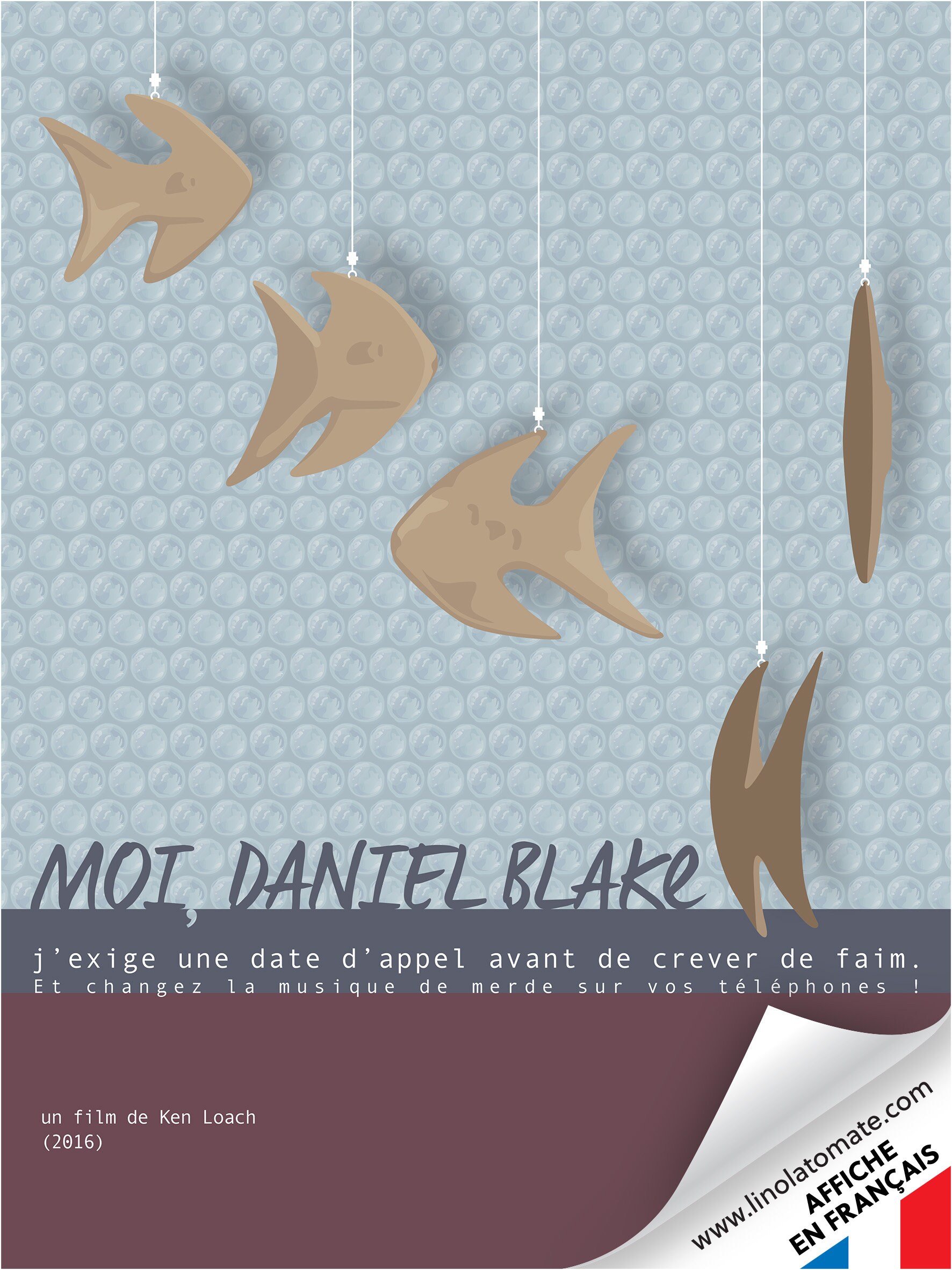 MOI, DANIEL BLAKE (I, Daniel Blake), l’affiche revisitée par Lino la ...