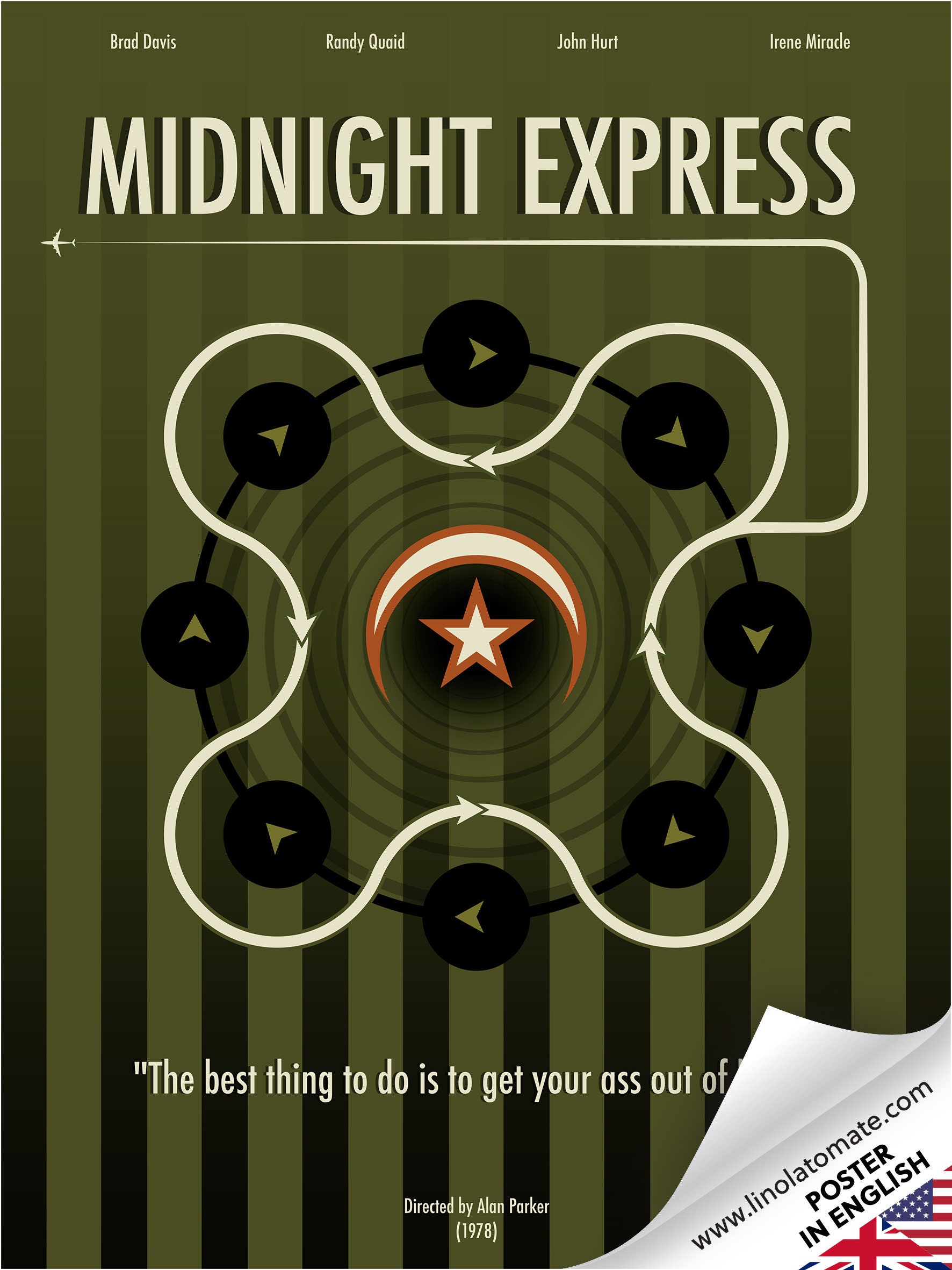 MIDNIGHT EXPRESS, l’affiche revisitée par Lino la Tomate