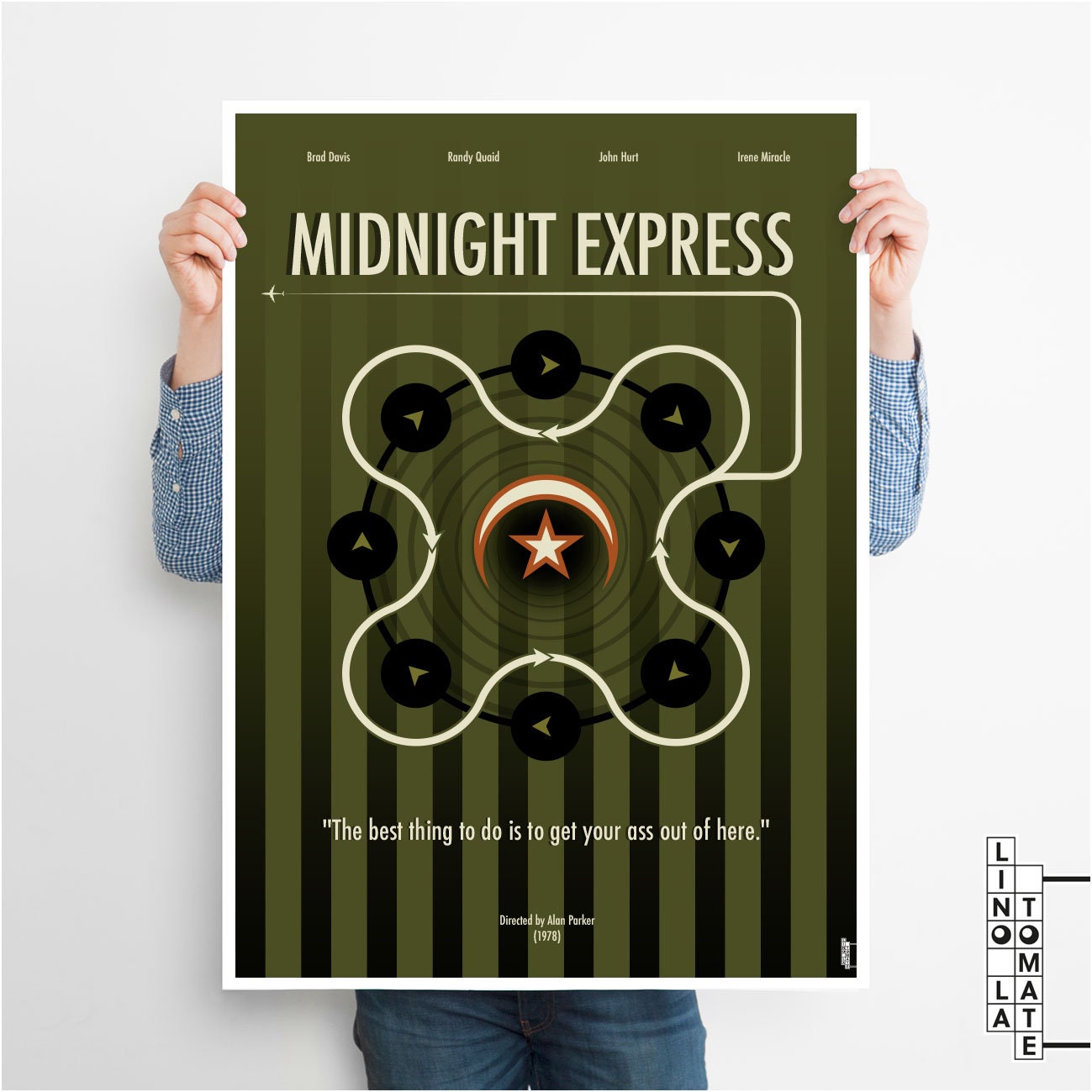 MIDNIGHT EXPRESS, l’affiche revisitée par Lino la Tomate