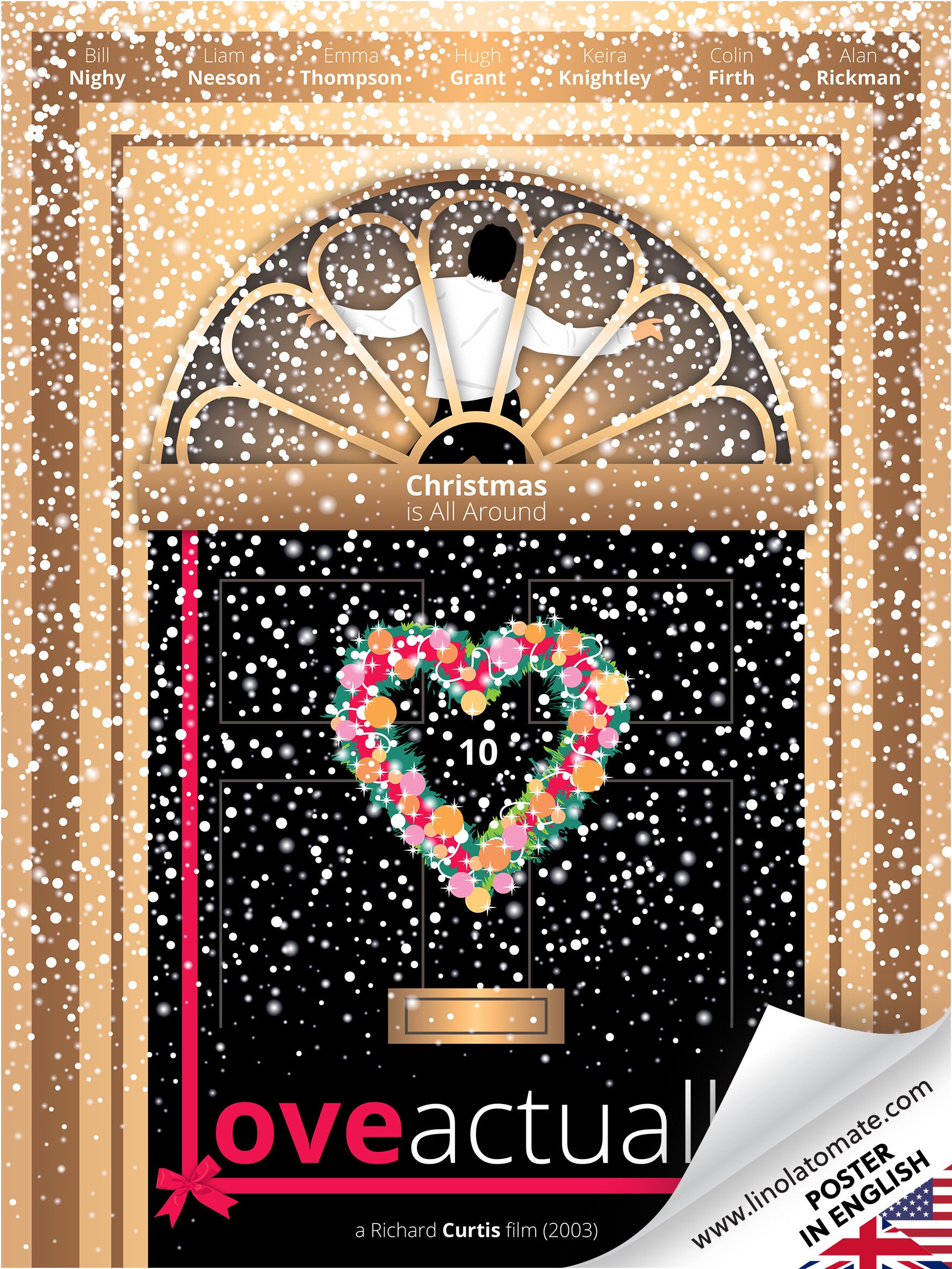 LOVE ACTUALLY, l’affiche revisitée par Lino la Tomate