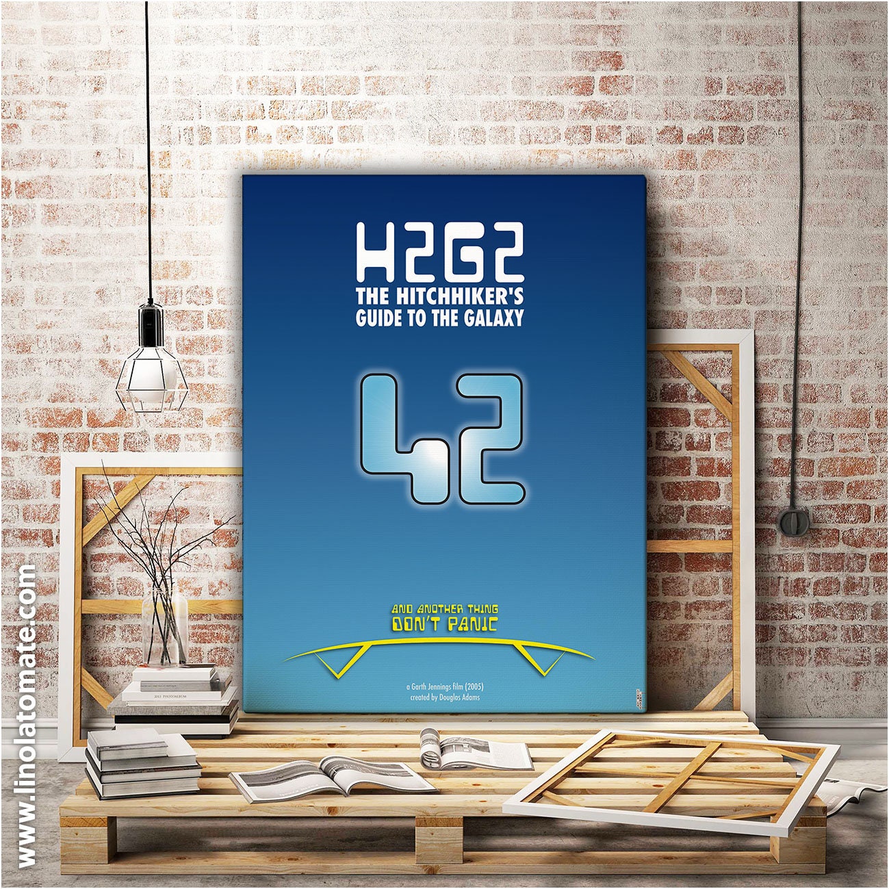 Movie Poster H2G2 the Hitchhiker's Guide to the Galaxy - Etsy