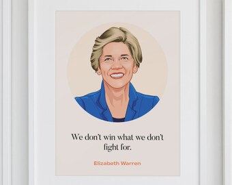 Elizabeth Warren Poster - Etsy