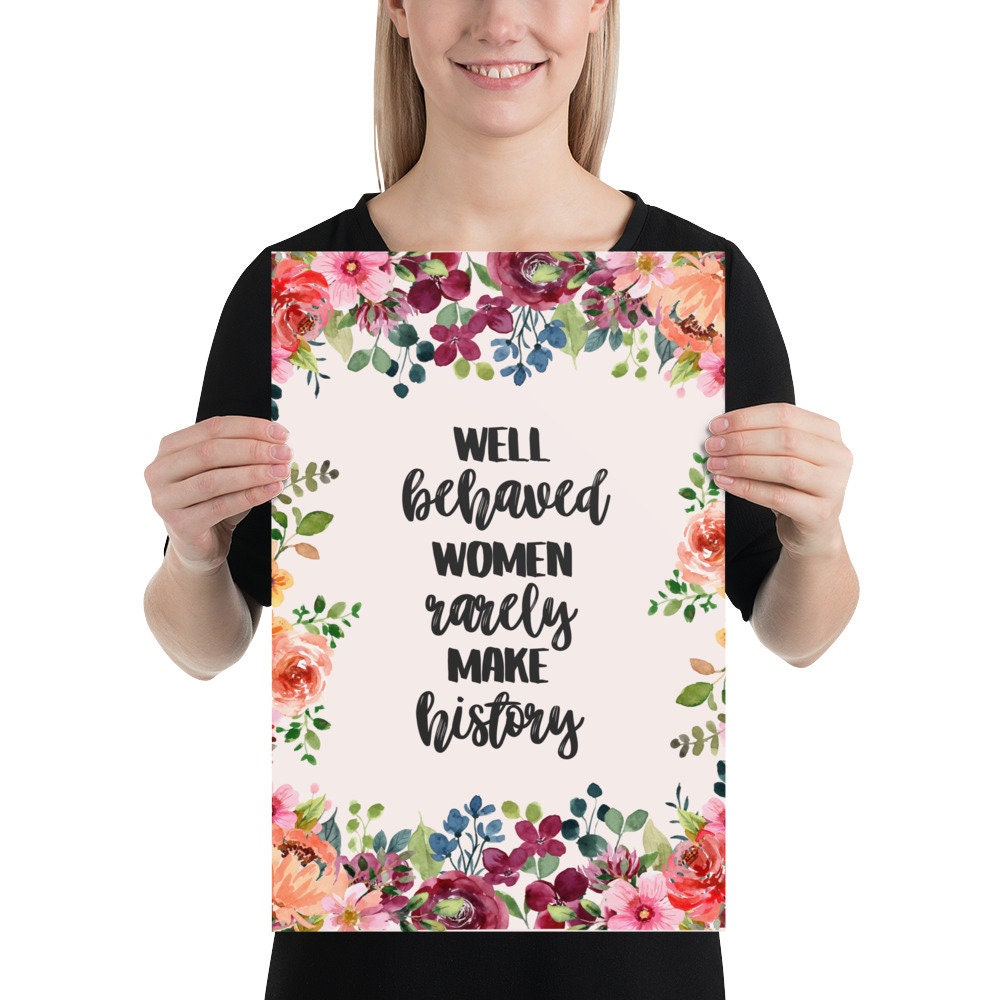 Empowering Affirmations Poster for Her, Gift for Strong Women ...
