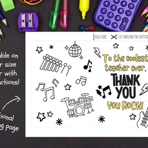 Printable Thank You Card for Teacher, Teacher Appreciation Card, End of ...