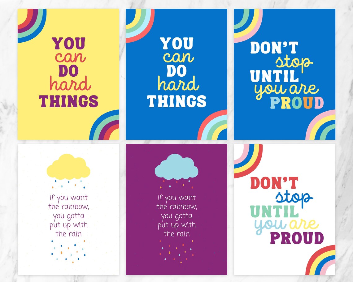 PRINTABLE Speech Therapy Rainbow Wall Art, Digital Download SLP Decor ...